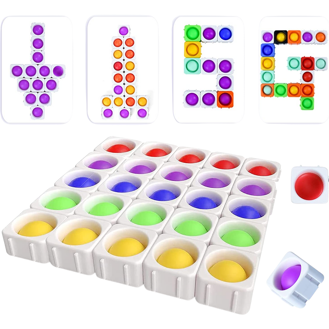 Popper blocks (set of 20) – Fidget Toys Plus